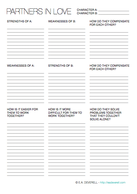 Character Relationships (writing Worksheet Wednesday) | Free Worksheets ...