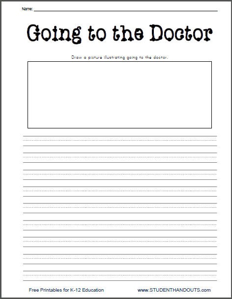 Going To The Doctor | Free Worksheets Samples