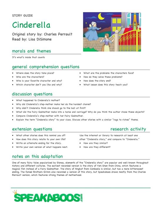 Cinderella Worksheets And Activities