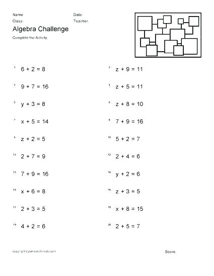 8th Grade Pre Algebra Worksheet Mathematics 8th Grade Worksheets | Free ...