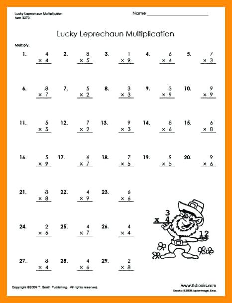 Download Free Printable Multiplication Worksheets For Grade 3 | Free ...