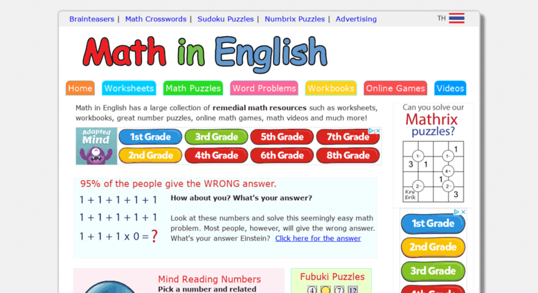 Access Mathinenglish Com Free Printable Math Worksheets, Math | Free ...