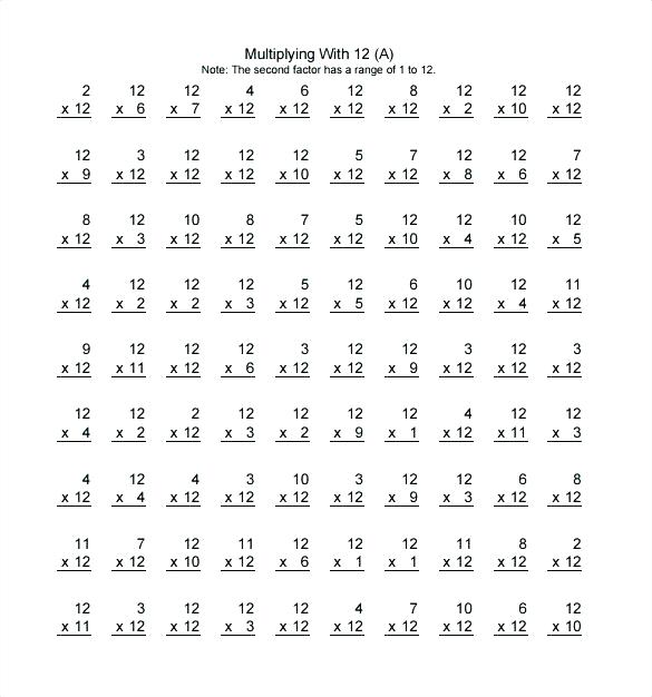 Multiplication Worksheets For 5th Grade