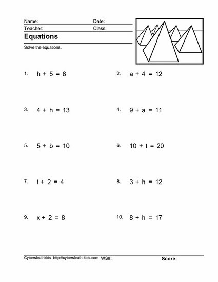Pre Algebra 8th Grade Worksheets