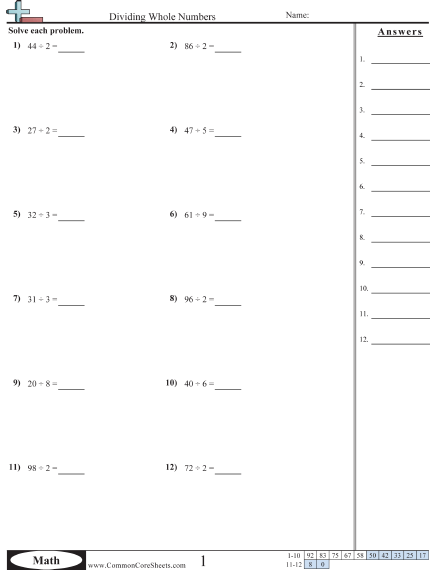 Common Core Worksheets 5th Grade