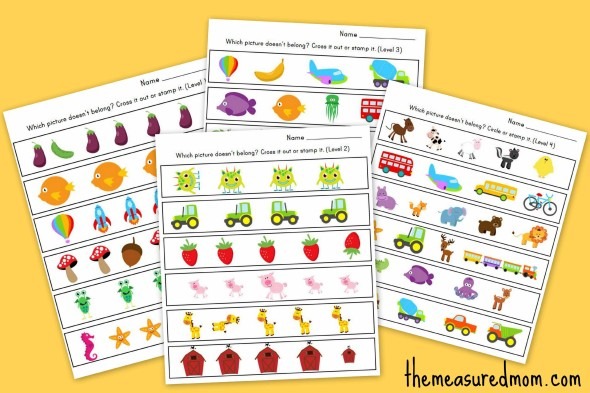 Which One Is Different | Free Worksheets Samples