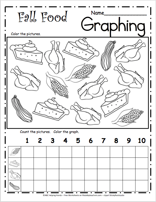 Thanksgiving Graphing Worksheets