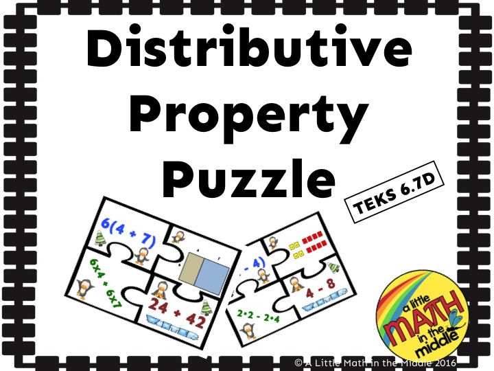 Distributive Property Puzzle Worksheets