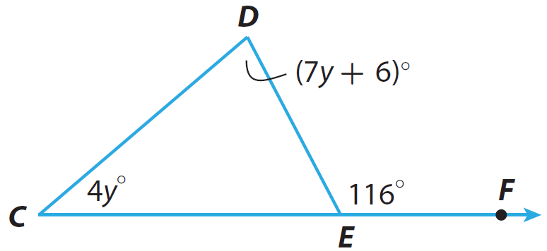 Exterior Angle Worksheets
