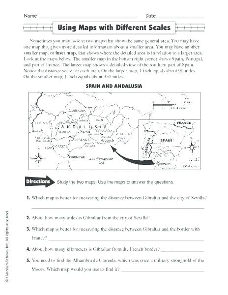 Free Map Skills Worksheets Geography Map Worksheets World | Free ...