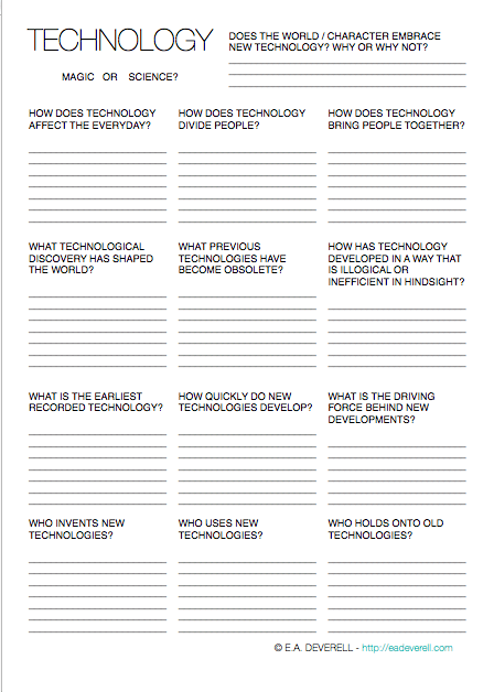 Technology (writing Worksheet Wednesday) | Free Worksheets Samples