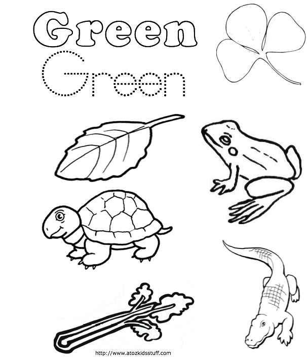 Green Color Word Worksheet | Free Worksheets Samples