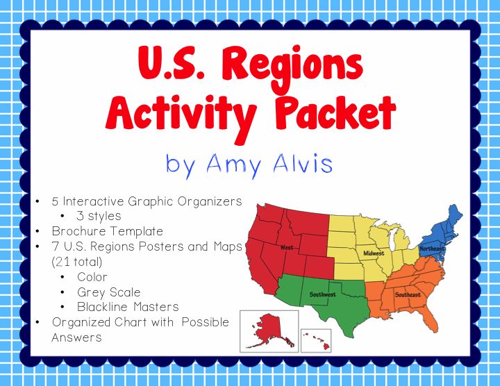 Regions Of The United States Worksheets For Kids
