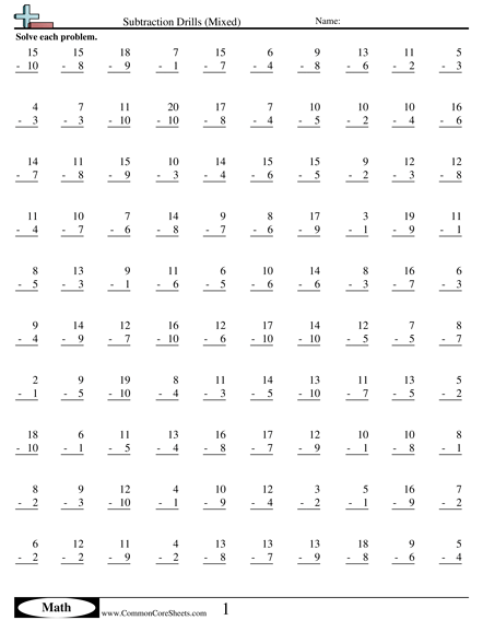 Math Multiplication Worksheets 100 Problems