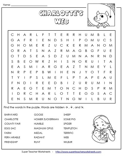 Charlotte’s Web | Free Worksheets Samples