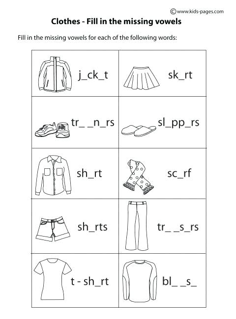 Kindergarten Worksheet Clothes Google Search Teaching Kindergarten ...