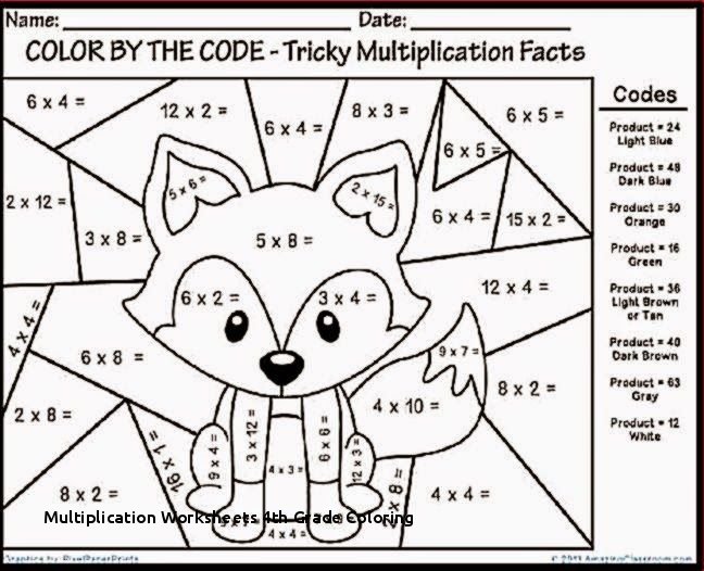 Multiplication Worksheets 4th Grade Coloring Math Fun Worksheets | Free ...