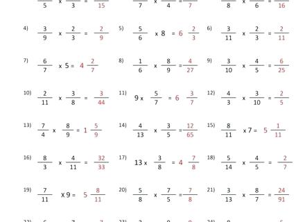 Seventh Grade Convert Fractions Decimals Percents Worksheet One | Free ...