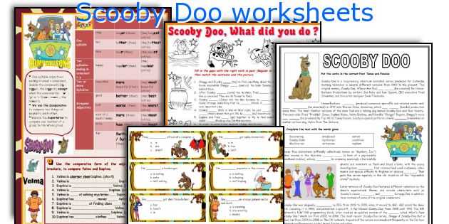 Scooby Doo Worksheets