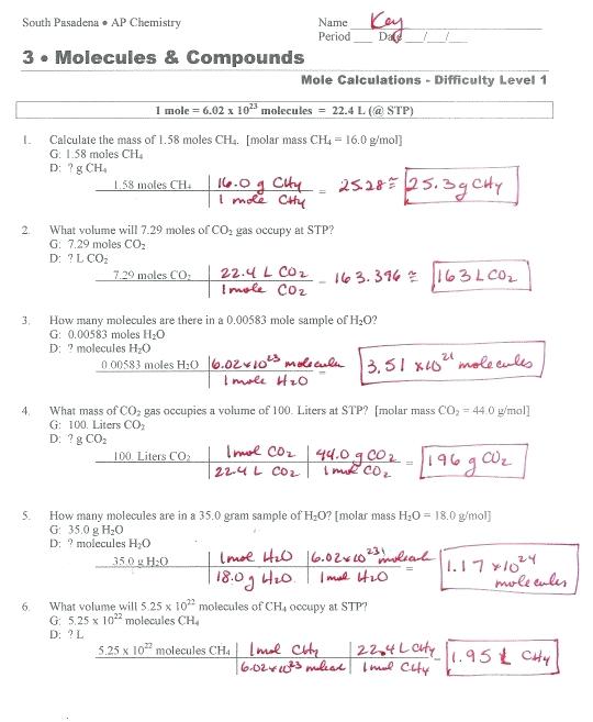 Stoichiometry Worksheets Answer Key