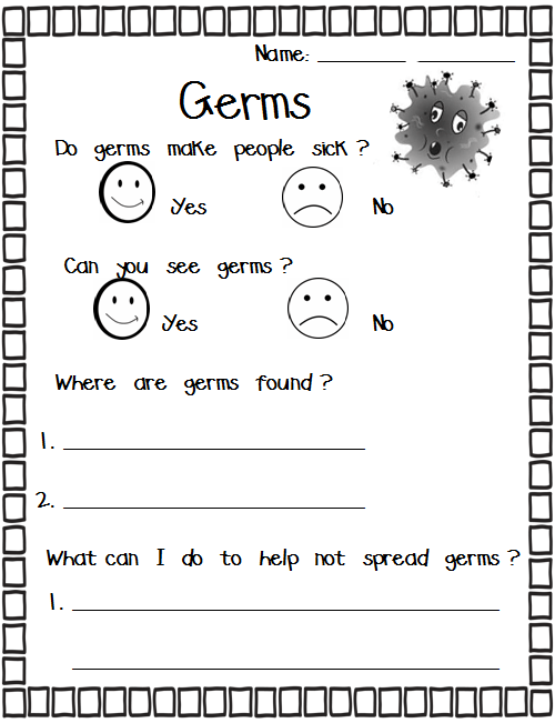 Coloring Pages About Germs | Free Worksheets Samples