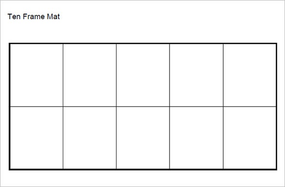 Ten Frame Template Blank Ten Frame Worksheet Worksheet Ten Frame | Free ...