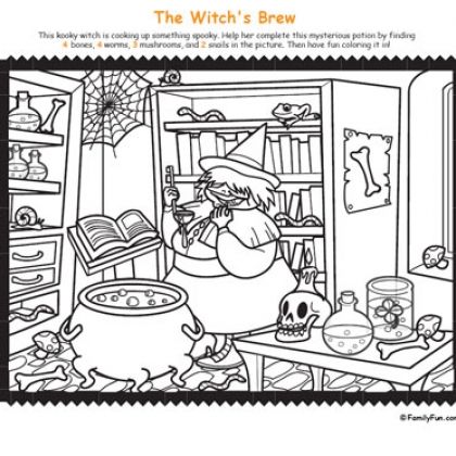 Halloween Hidden Pictures Worksheets