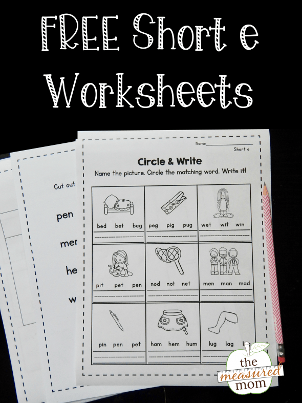 Short E Worksheets