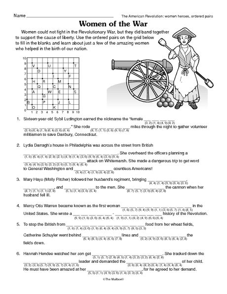 Independence Day Worksheet Women Heroes Of The Revolutionary War | Free ...
