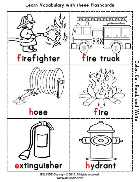 Fire Fighter Worksheets