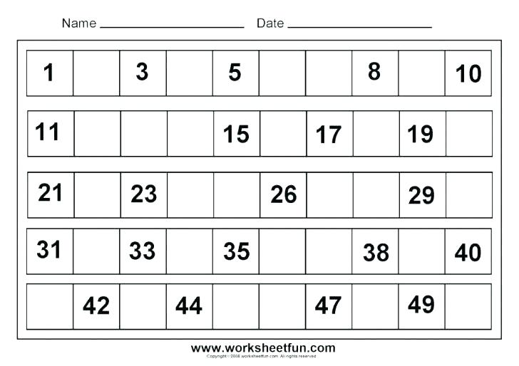 Kindergarten Counting Worksheets 1 20 | Free Worksheets Samples