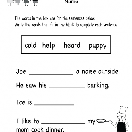 Kindergarten Grammar Worksheets | Free Worksheets Samples