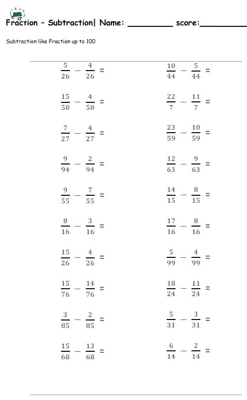 Multiplying And Dividing Fractions Worksheets 7th Grade