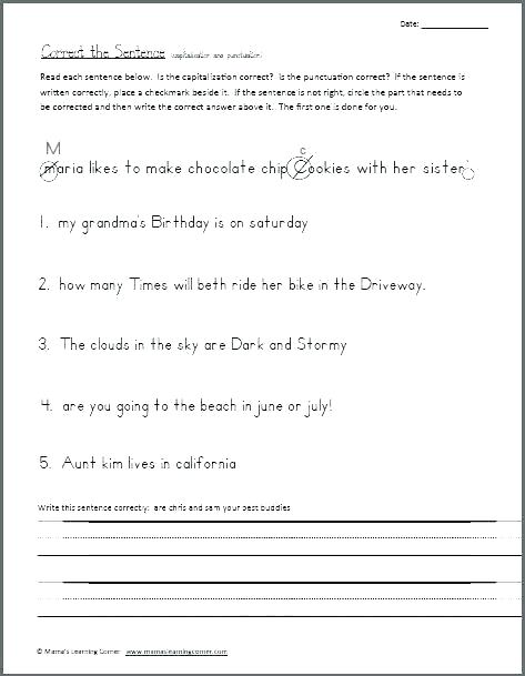 English Worksheets For Preschool