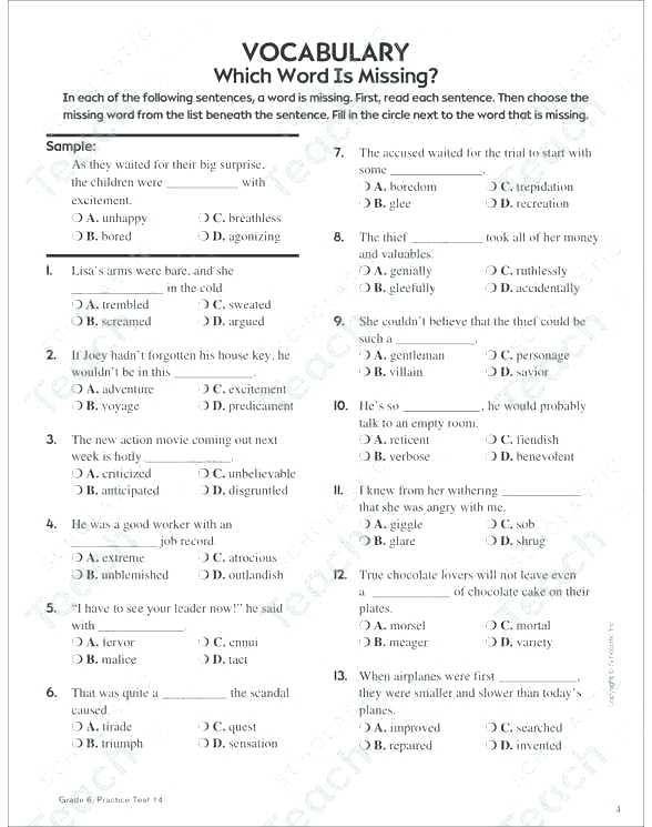 Listening Comprehension Worksheets