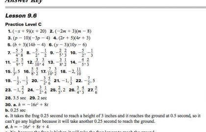 Glencoe Algebra 2 Chapter 10 Answer Key | Free Worksheets Samples