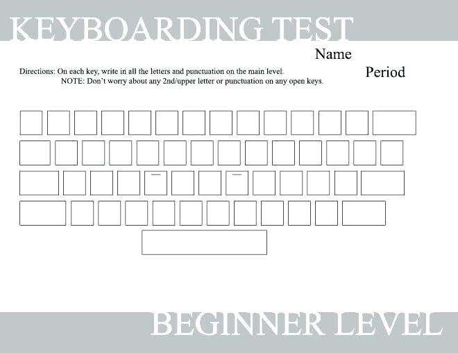 Kindergarten Computer Worksheets Blank Typing Keyboard Worksheet | Free ...