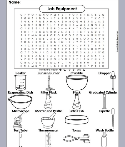 Lab Equipment Worksheet Answer Key Math Worksheets For Grade 1 | Free ...
