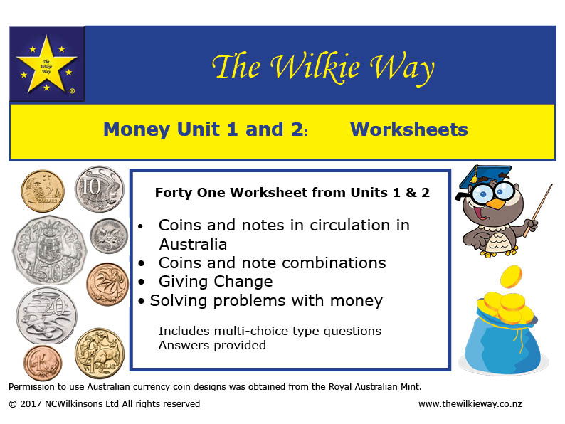 Australian Money Problem Solving Worksheets