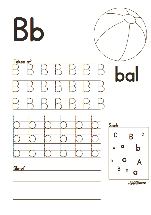 Grade R Alphabet Worksheets