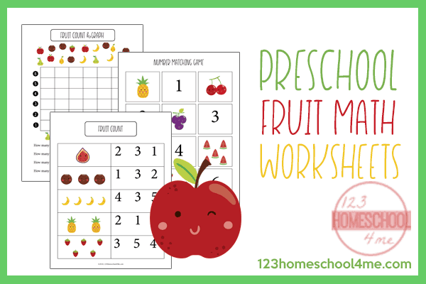 Free Preschool Fruit Math Skills | Free Worksheets Samples